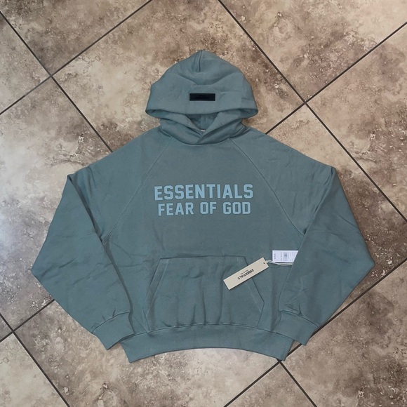 Fear of God | Sweaters | Fear Of God Essentials Hoodie Sycamore Size ...